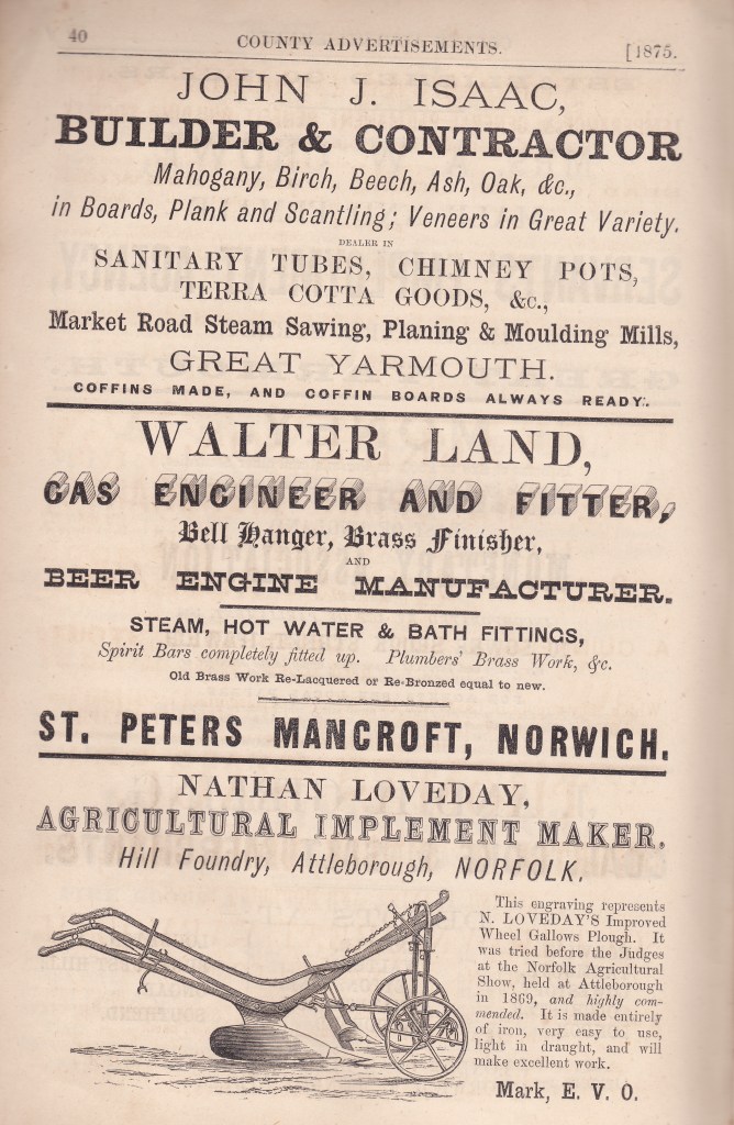 1875 Directory – Deopham History