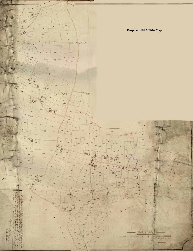 1843 Tithe Map – Deopham History