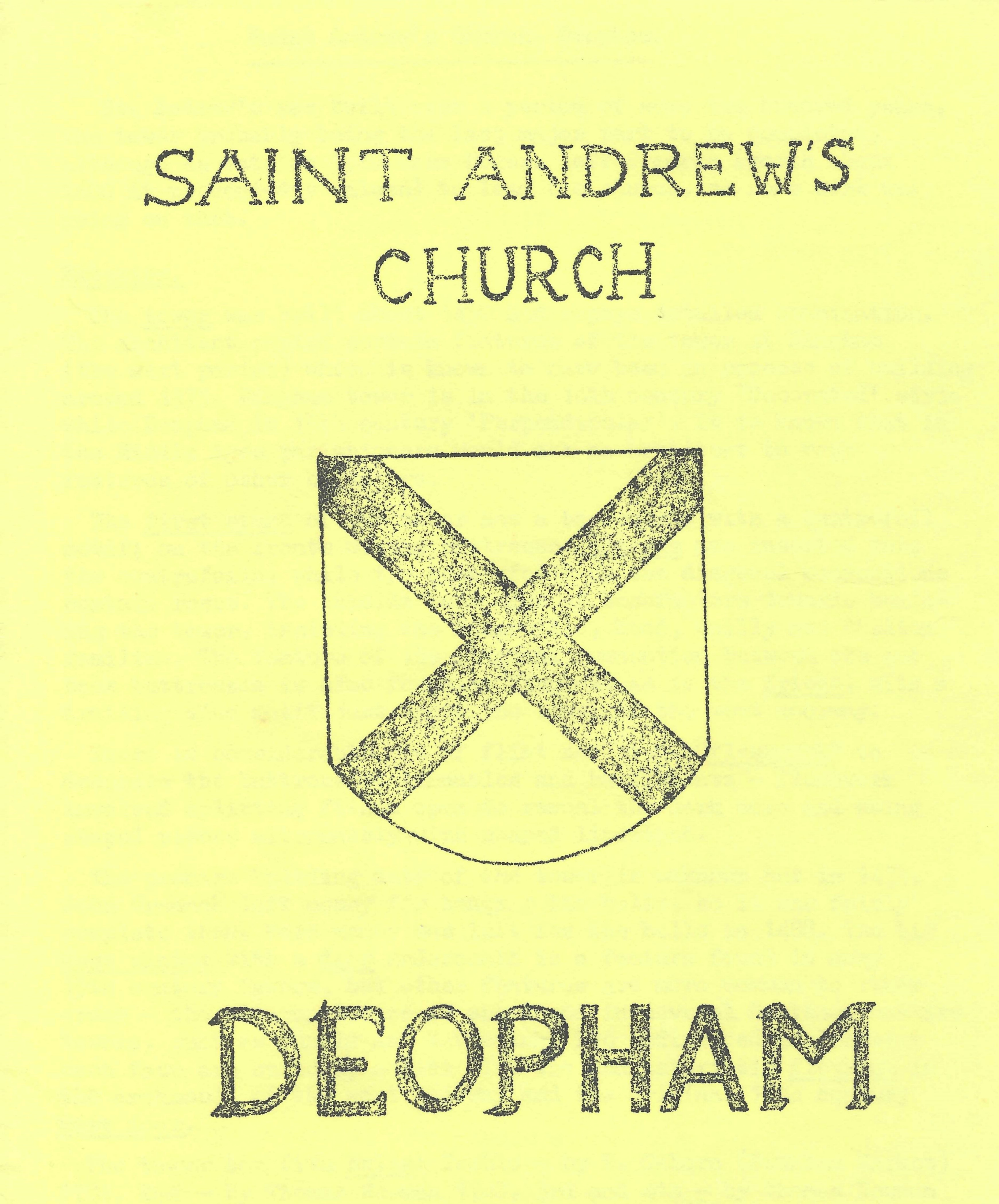 Church Guides – Deopham History