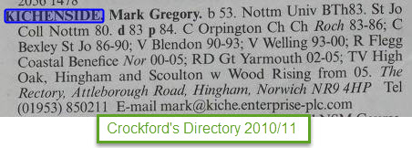 Rev. Mark Kichenside – Deopham History