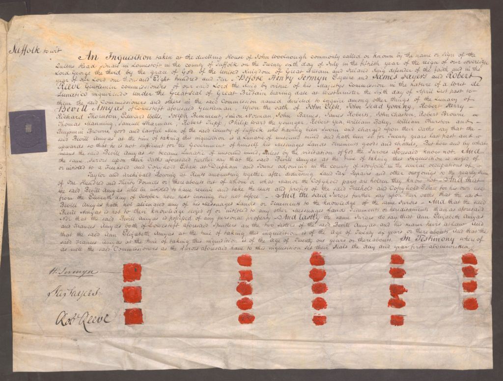 Bevil Amyas – Supporting Documents – Deopham History