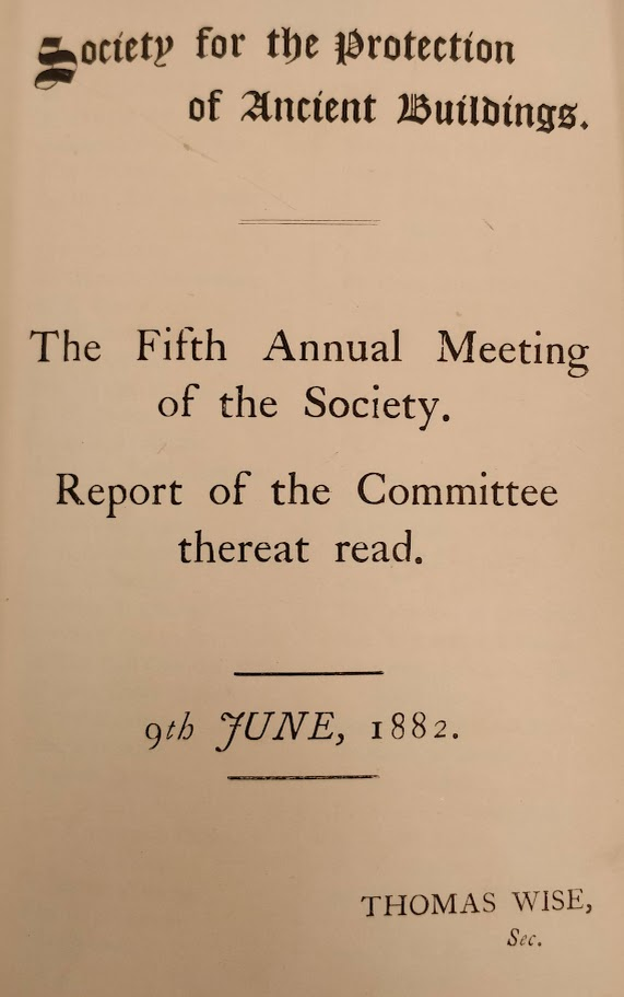 SPAB Annual Report 1882 – Deopham History