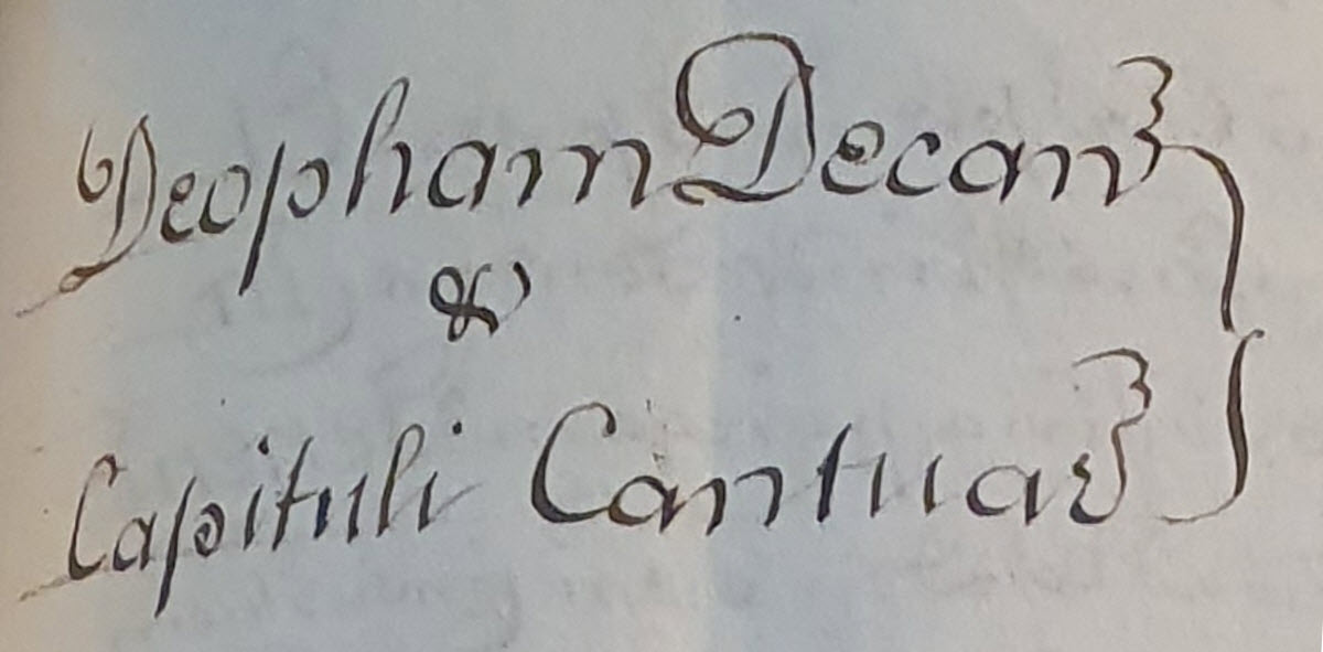 Court of the Manor of Deopham of the Dean & Chapter of Canterbury ...