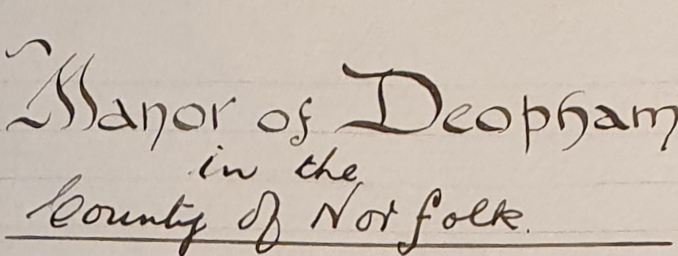 Court of the Manor of Deopham November 1951 – Deopham History
