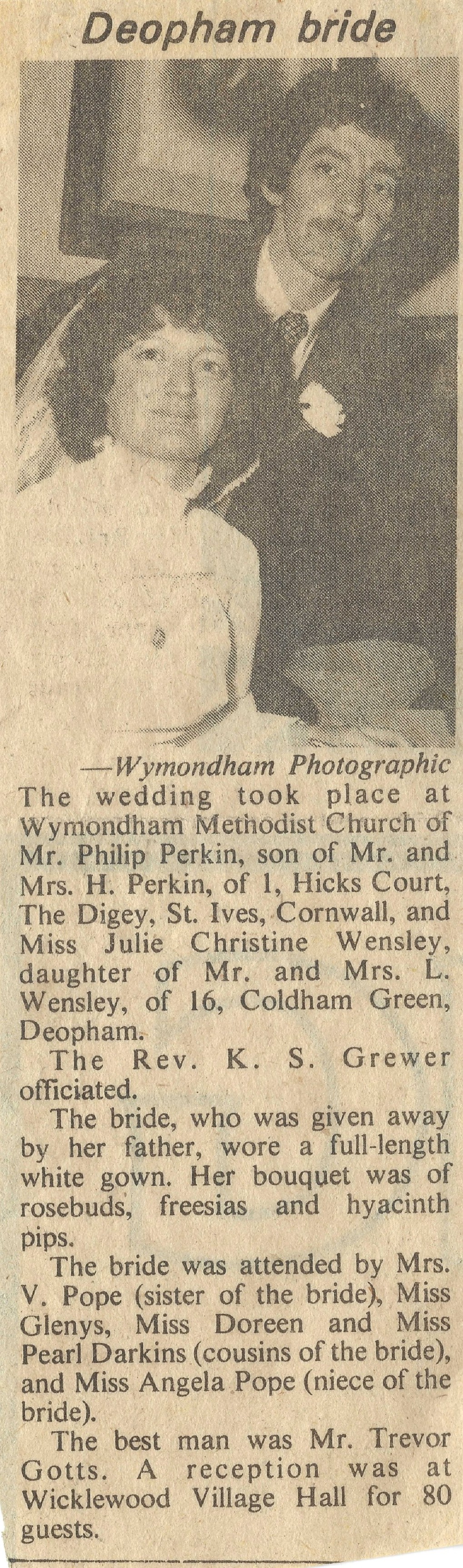 Wensley – Deopham History