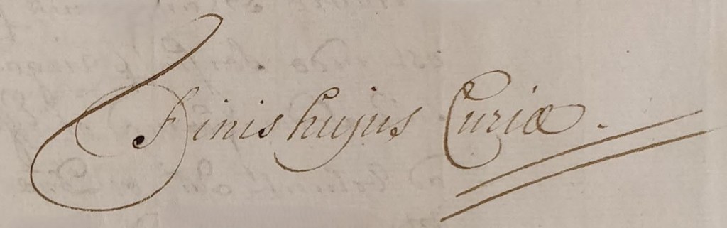 Court of the Manor of Deopham Hall October 1711 – Deopham History